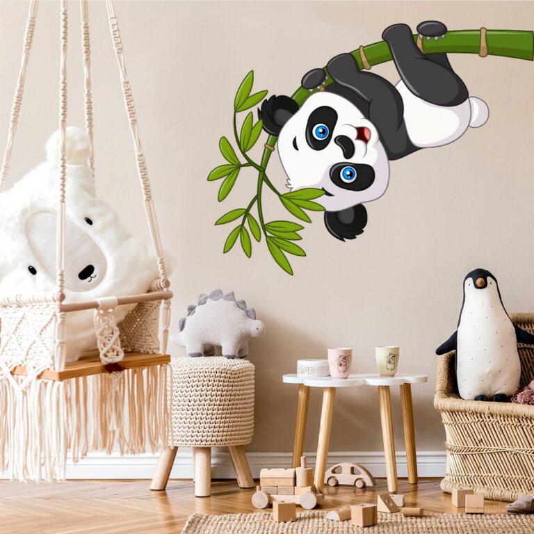 Αυτοκόλλητο Τοίχου Μωρό Panda - caravelshop.gr